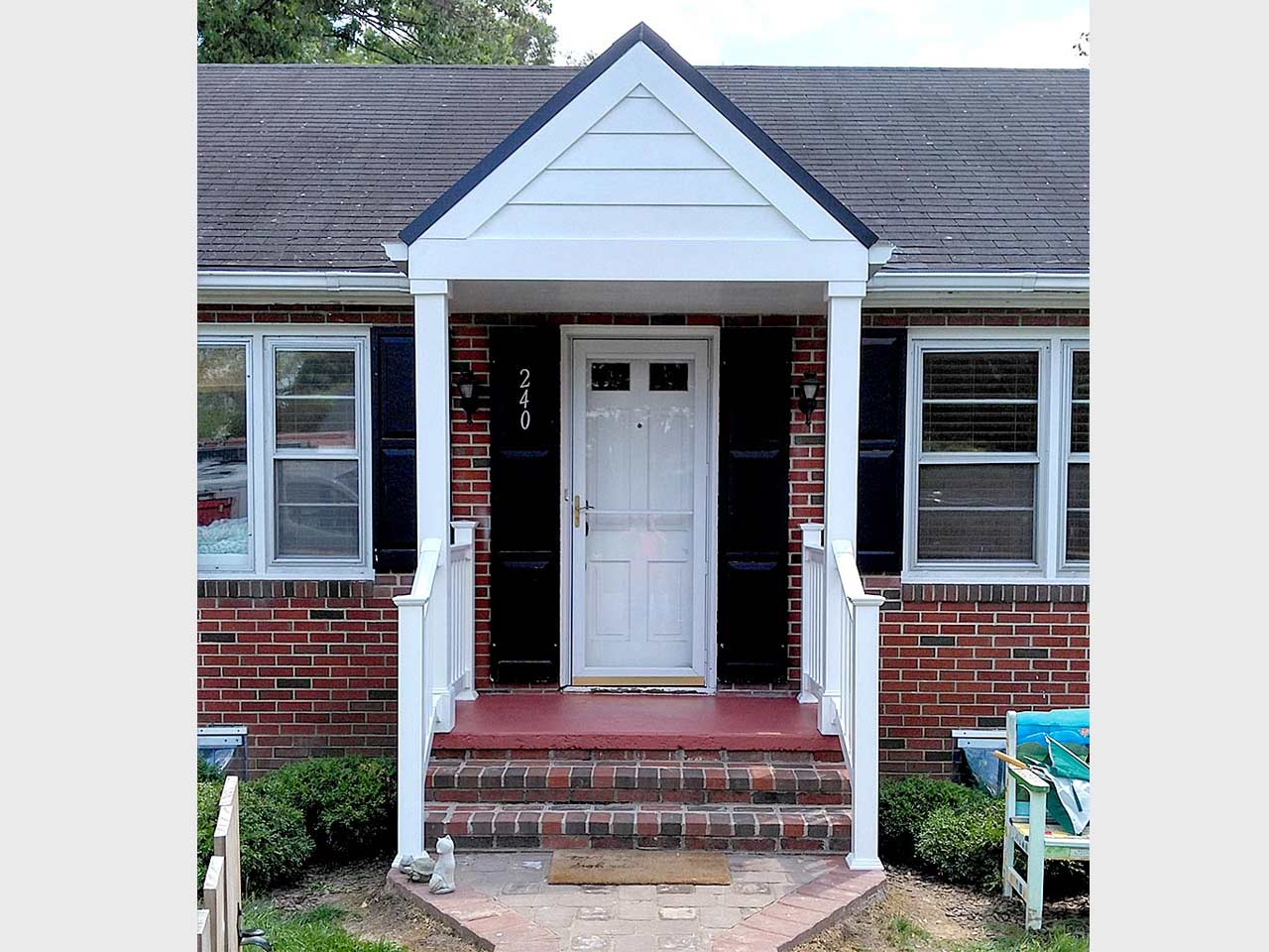 Before & After Portico - Ms. Fixit