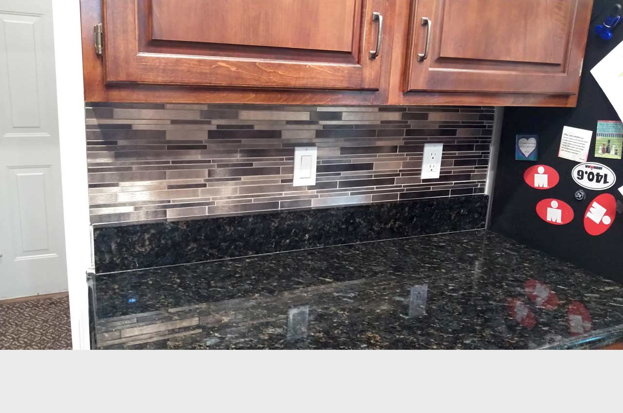 Before & After Kitchen Tile - Ms. Fixit