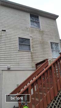 Before & After House Pressure Washing - Ms. Fixit