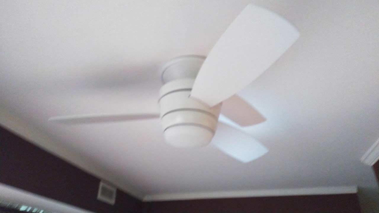 Before & After Ceiling Fan - Ms. Fixit
