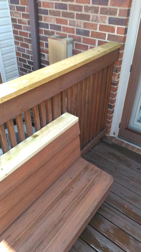 Before & After Deck Bench - Ms. Fixit