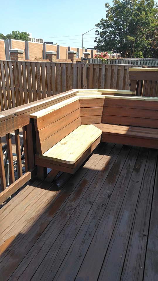 Before & After Deck Bench - Ms. Fixit