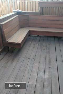 Before & After Deck Bench - Ms. Fixit