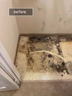 Before & After Laundry Floor - Ms. Fixit