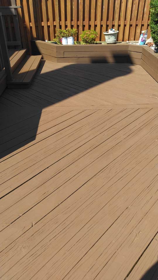 Before & After Deck Bench - Ms. Fixit
